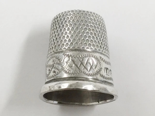 ANTIQUE STERLING SILVER Thimble By Charles Horner 1923 2.1g £20.00 ...