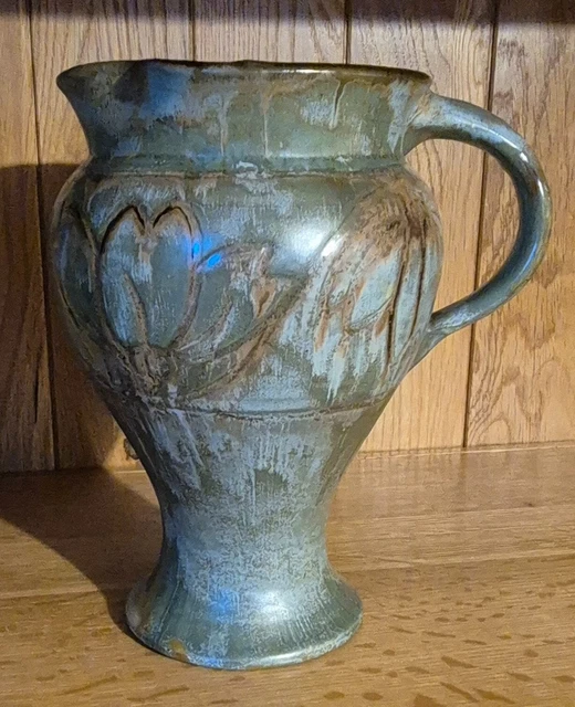 WESUMA ART POTTERY Weston-S-Mare Ultra Rare Tulip Floral Art Deco ...