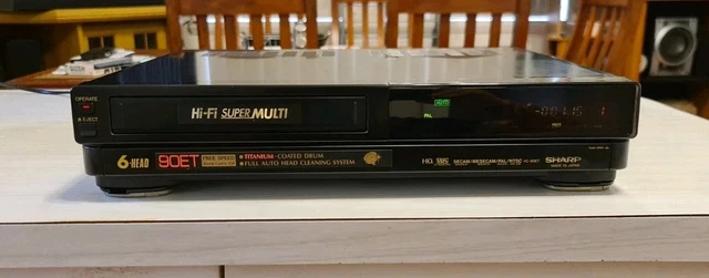VINTAGE SHARP 6 Head/Vcr/Vhs/Titanium/Made In Japan/Fully Serviced $950 ...