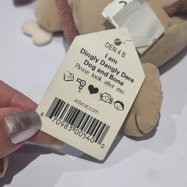 JELLYCAT DOG AND Bone Dingly Dangly New With Tag £99.81 - PicClick UK
