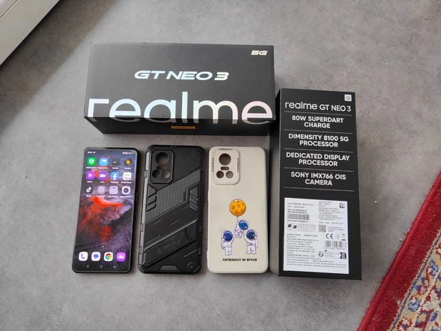 OPPO REALME GT Neo 3 80W 5G (Dimensity 8100, 256Go-8Go+8Go...) EUR 229 ...