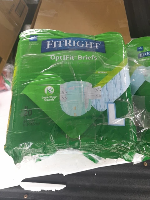 NEW MEDLINE FITRIGHT Extra Plus Incontinence Adult Diaper Brief with ...
