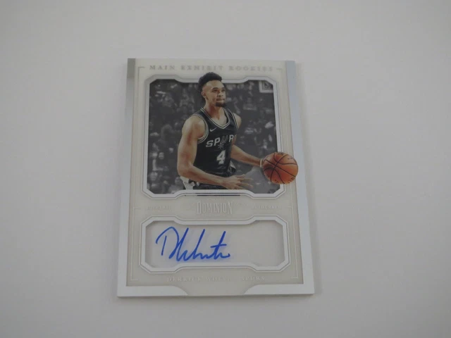 CARTE AUTOGRAPHE PANINI Dominion Derrick Rookie Blanche 2017-18 #D 09/ ...