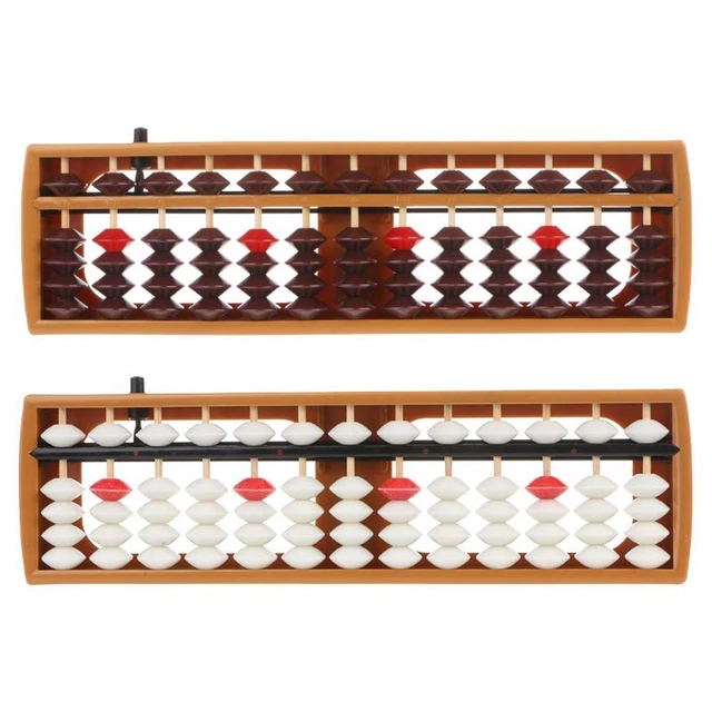 PORTABLE JAPANESE 13 Digits Column Abacus Soroban Caculating School f ... PORTABLE JAPANESE 13 Digits Column Abacus Soroban Caculating School f ...