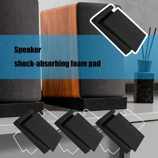 SHOCK ABSORBING SPEAKER Sponge Pad Vibration Damping Desktop Base ...