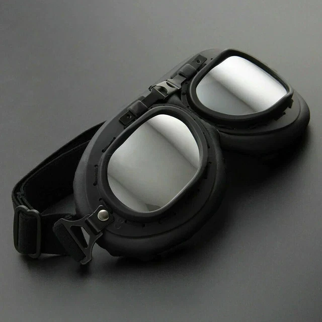VINTAGE PILOT MOTORCYCLE Racing Goggles Motocross ATV UTV Dirt Bike ...