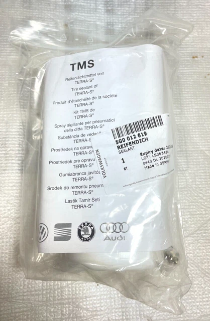 ORIGINAL AUDI VW tire sealant Tyre Mobility System Tyrefit 5G0012619 12 ...