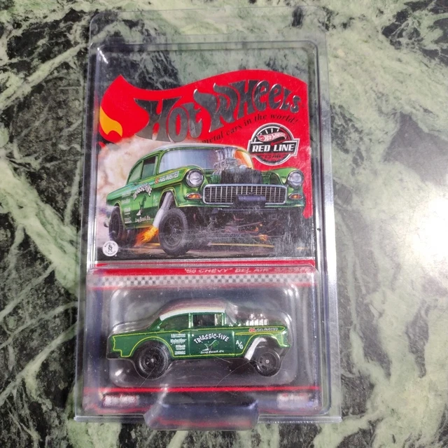 HOT WHEELS RED Line Club RLC 1955 Chevy Bel Air Gasser TRIASSIC-FIVE ...