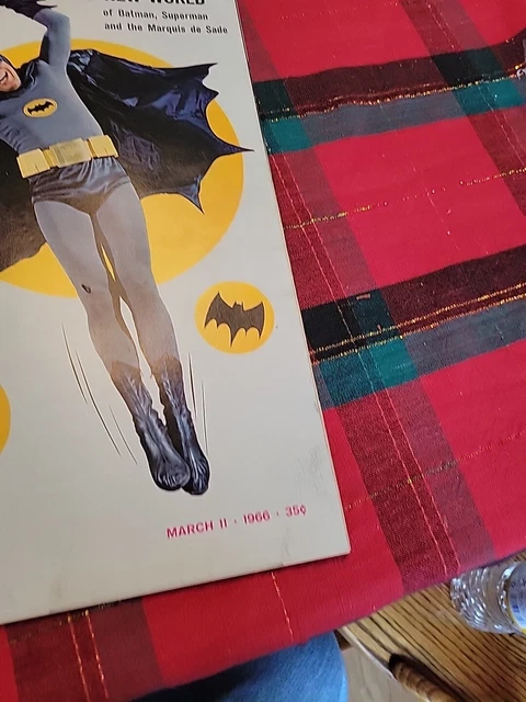 LIFE MAGAZINE MARCH 11 1966 Adam West Bruce Wayne Batman Cover £21.61 ...