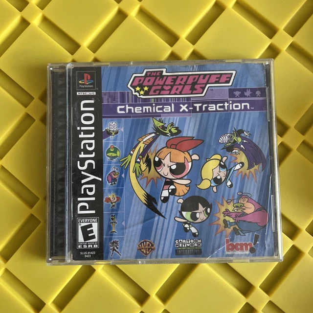 THE POWERPUFF GIRLS Chemical X-Traction Playstation 1 PS1 solo disco ...
