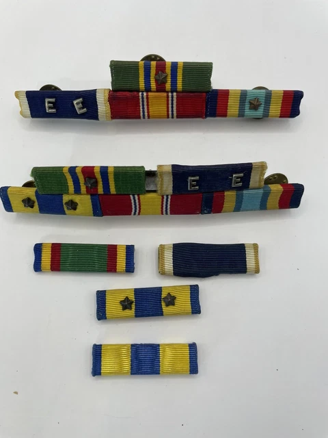WW2 II US Military Ribbon Bar Rack Lot Some Pin Backs £93.92 - PicClick UK
