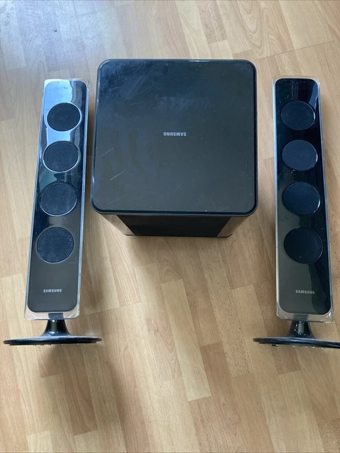 SAMSUNG PS-WX 720/725/ Sub Woofer (Black) +2 Front Tower Speakers £49. ...