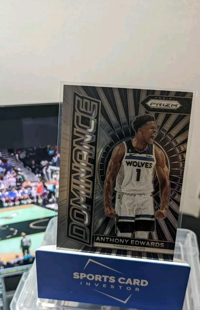 2023-24 INSERTO PRIZM ANTHONY EDWARDS Dominance Prizm #15 Lupi di legno ...
