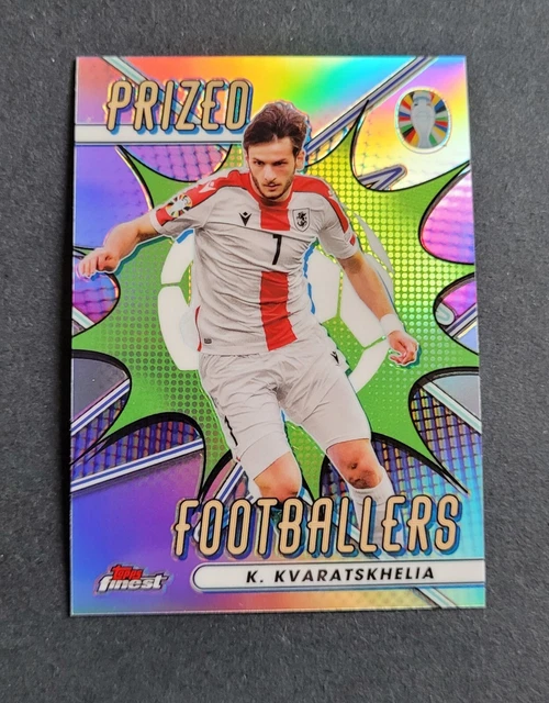 TOPPS FINEST EURO 2024 Khvicha Kvaratskhelia Prized Footballers ... TOPPS FINEST EURO 2024 Khvicha Kvaratskhelia Prized Footballers ...