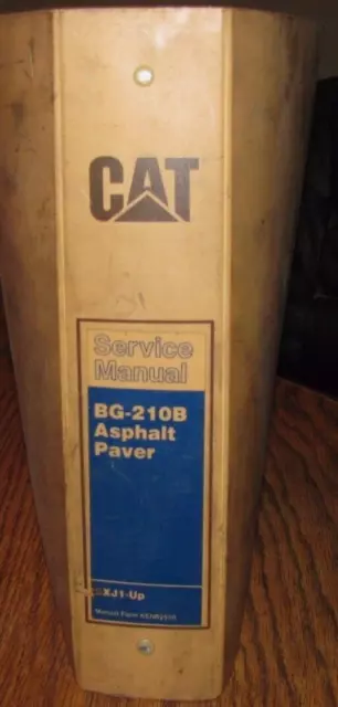 CATERPILLAR BG-210B ASPHALTE Machine à Paver Service Réparation Magasin ...