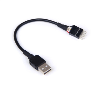 9 PIN MALE to External USB A Male PC Mainboard Internal Data Extension ...