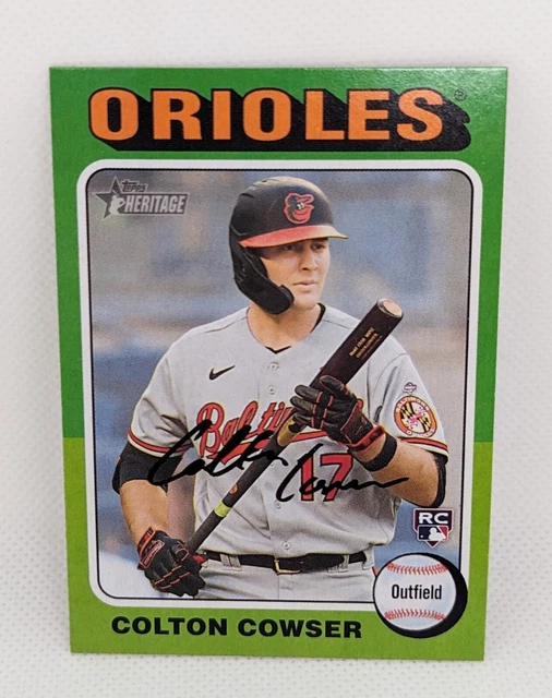 2024 TOPPS HERITAGE Baseball #388 Colton Cowser Baltimore Orioles (RC ...