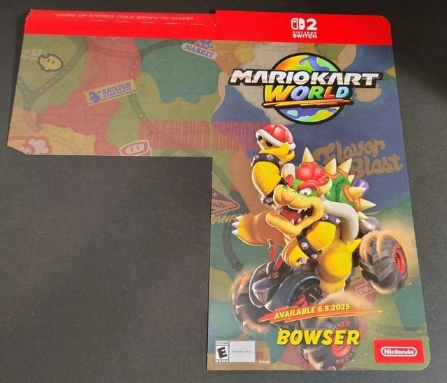 NINTENDO SWITCH 2 Mario Kart World Display Ad Promo ( Bowser- Birdo ...