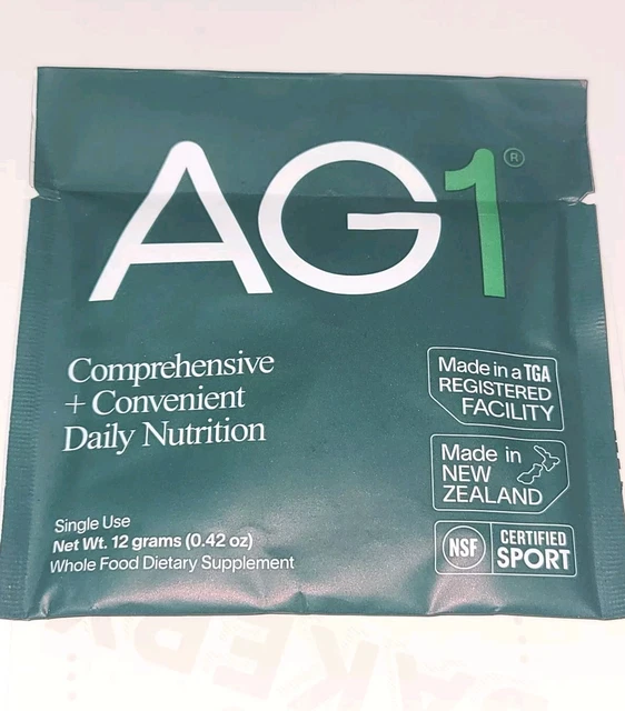 ATHLETIC GREENS AG1. Single Sachet 12g. £7.99 - PicClick UK