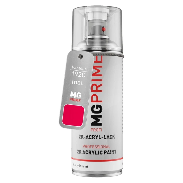 PANTONE 192C RED mat acrylique bombe aérosol 2C 400ml séchage rapide ...