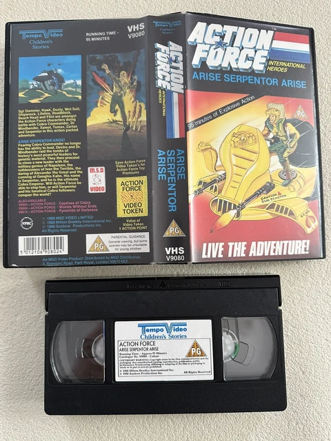 ACTION FORCE ARISE Serpentor Arise VHS Video GI Joe £14.99 - PicClick UK
