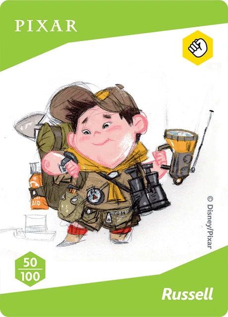 WOOLWORTHS WONDERS DISNEY 100 Collector Trading Card 2023 "Russell" #50 ...