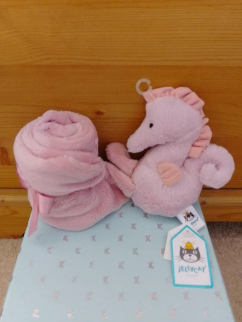 JELLYCAT. SIENNA SEAHORSE Soother. Comfort Blanket. Retired And Rare ...