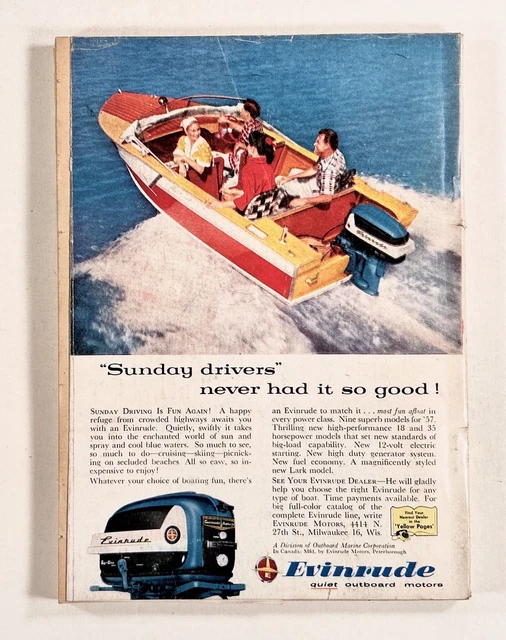 1957 APR MECHANIX ILLUSTRATED Special Boating issue AMPHIBIOUS AUTOBOAT ...