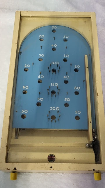 VINTAGE CHAD VALLEY PINBALL BAGATELLE TOY - Vintage Retro Wooden Toy £6 ...
