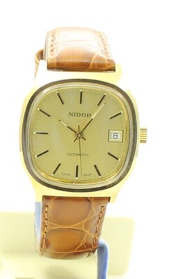 RARE VINTAGE NIDOR P2617A Swiss Automatic WATCH MSR P2 1970's NOS ...