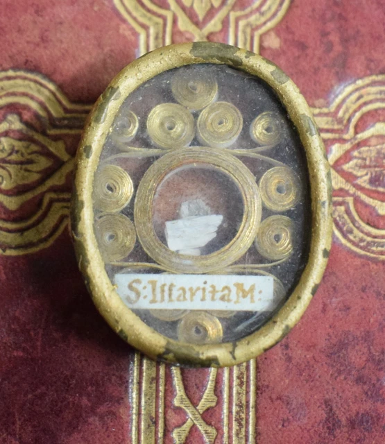 RELIC RELIQUARY RELIQUIA relicario reliquiario S.ILARIA (?) MARTIRE ...
