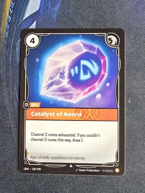 RIFTBOUND LEAGUE OF Legends Origins Card OGN 138 Catalyst Of Aeons £5. ...