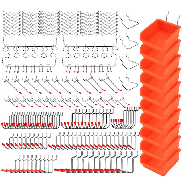 238X PEGBOARD ACCESSORIES Workshop Garage Peg Board Hooks Storage ...