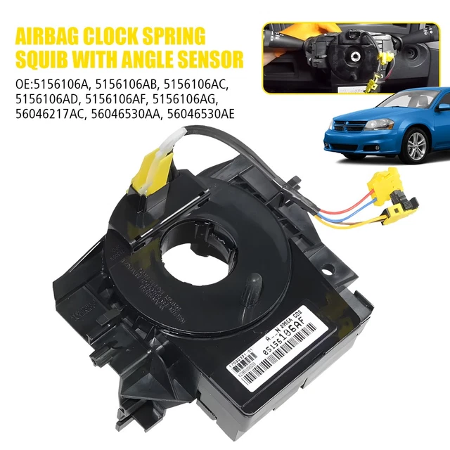 NEW STEERING WHEEL Clock Spring Squib Cable W/ Angle Sensor 68339336AA ...