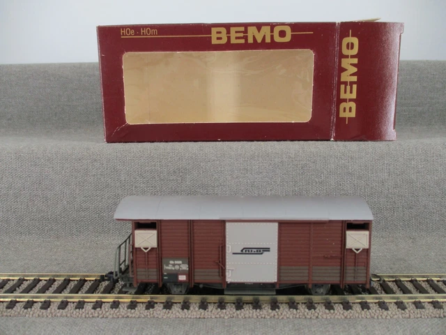BEMO SPUR H0M 2283 106 gedeckter Güterwagen Gefahrengut Gbk-v 5646 RhB ...