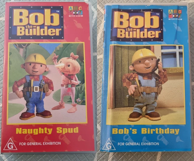 BOB THE BUILDER NAUGHTY SPUD & BOB'S BIRTHDAY VHS TAPE x 2 $20.00 ...