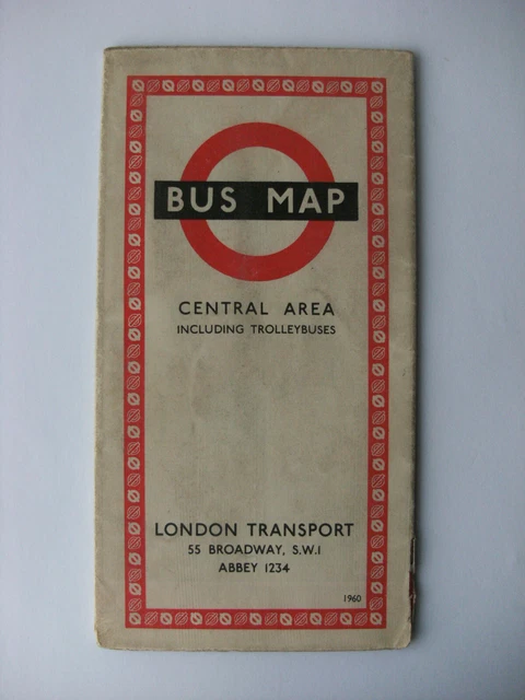 1960 LONDON TRANSPORT Central Buses Route Map No 4 (Shop Ref LC6) EUR 5 ...