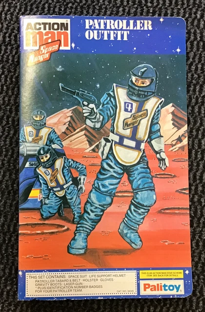 PALITOY ACTION MAN Space Ranger Patroller Outfit Mint Unused On Card ...