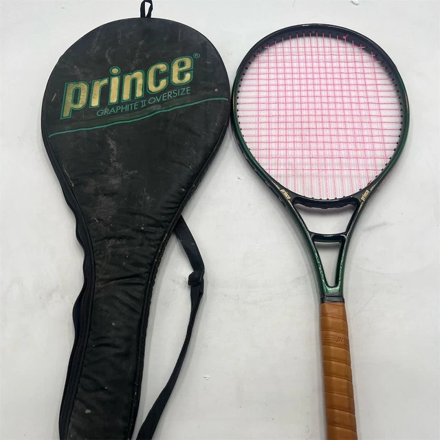 PRINCE GRAPHITE II Oversize Tennis Racket 4 5/8" Grip with Cover $49.99 ...