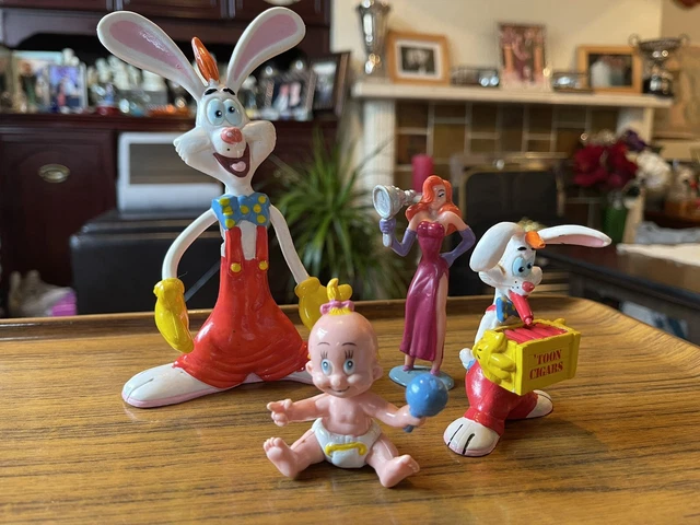 WHO FRAMED ROGER Rabbit Retro 1988 Figures Roger / Jessica Rabbit ...