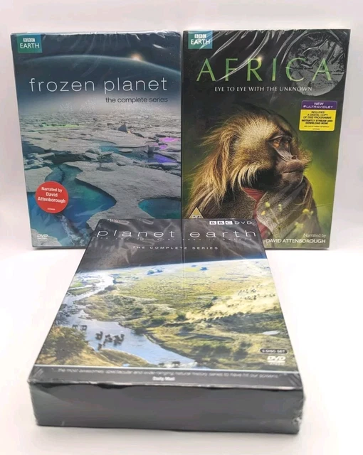 DAVID ATTENBOROUGH DVD Box Set Bundle Planet Earth Frozen Africa New ...