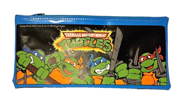 TEENAGE MUTANT NINJA Turtles Pencil Case Bag 1989 School Case VTG ...