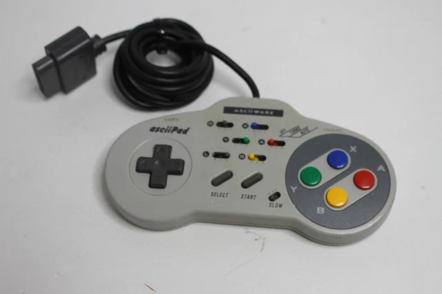 ASCIIWARE ASCIIPAD SUPER Nintendo SNES Controller Gamepad EUR 17,49 ...