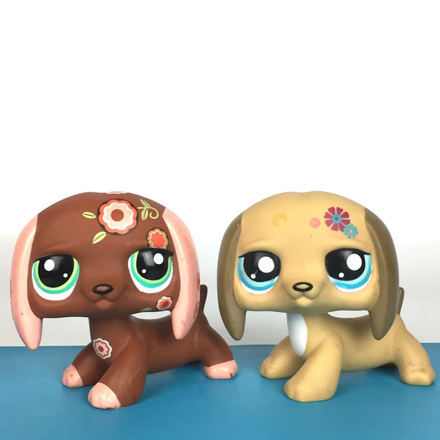 LOT 2 LITTLEST Pet Shop Big Jumbo Dachshund Dog LPS EUR 67,99 - PicClick FR