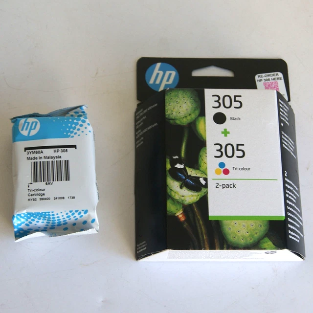 HP 305 2-PACK Black/Tri-colour Original Ink Cartridges - 6ZD17AE ...