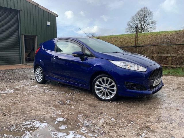 2014 64 FORD Fiesta 1.6 Tdci Facelift Blue Sport Van **Very Clean**No ...