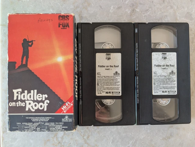 FIDDLER ON THE Roof VHS 2 Tape Set 1971, 1986 CBS FOX £4.45 - PicClick UK