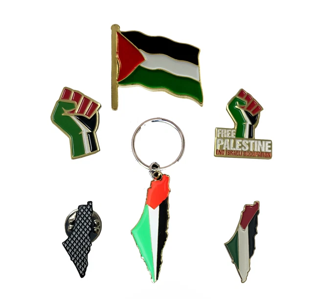COLLECTION OF PALESTINE Pin Badges and Palestine Map Keyring £10.00 ...