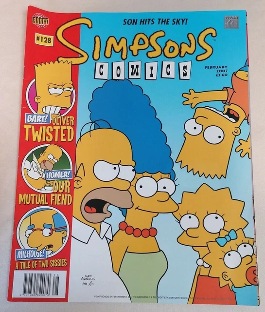 COMIC - THE Simpsons Comics Bongo Titan Issue #128 February 2007 Matt ...