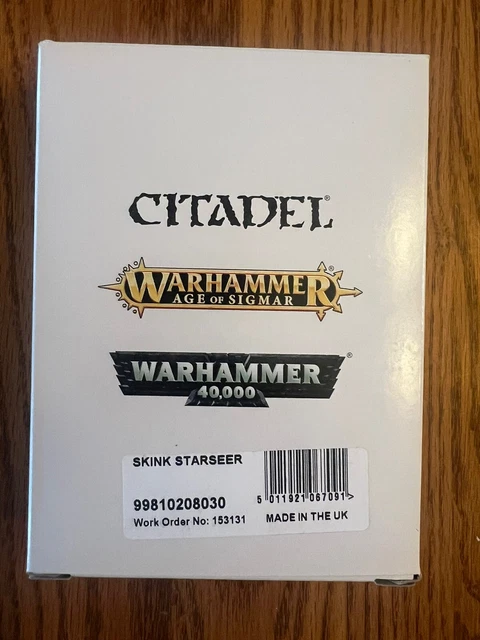 WARHAMMER 40K AGE of Sigmar Skink Starseer Citadel Miniature Figure ...